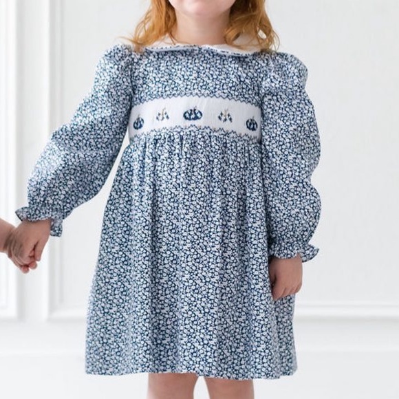 Ruth And Ralph | Dresses | Ruth And Ralph Chinoiserie Smocked Pumpkins ...